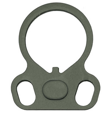 Ambidextrous Oval End Plate for AR – OD Green - RightToBear.com