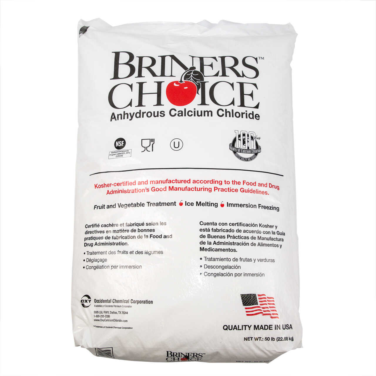Calcium Chloride Pellets - Ice Melt - 50lb Bulk Bags