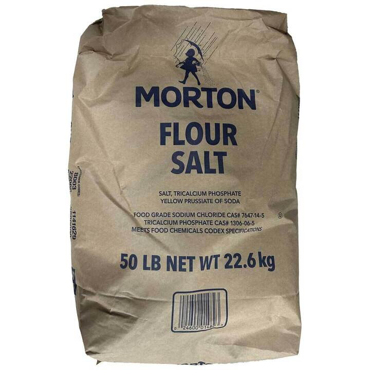 Mortons Flour Salt - Bulk 50lb Bag - Order Online