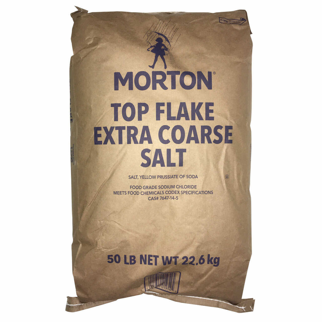 Find Morton Extra Coarse Salt Flakes in 50lb Bulk Bags Here