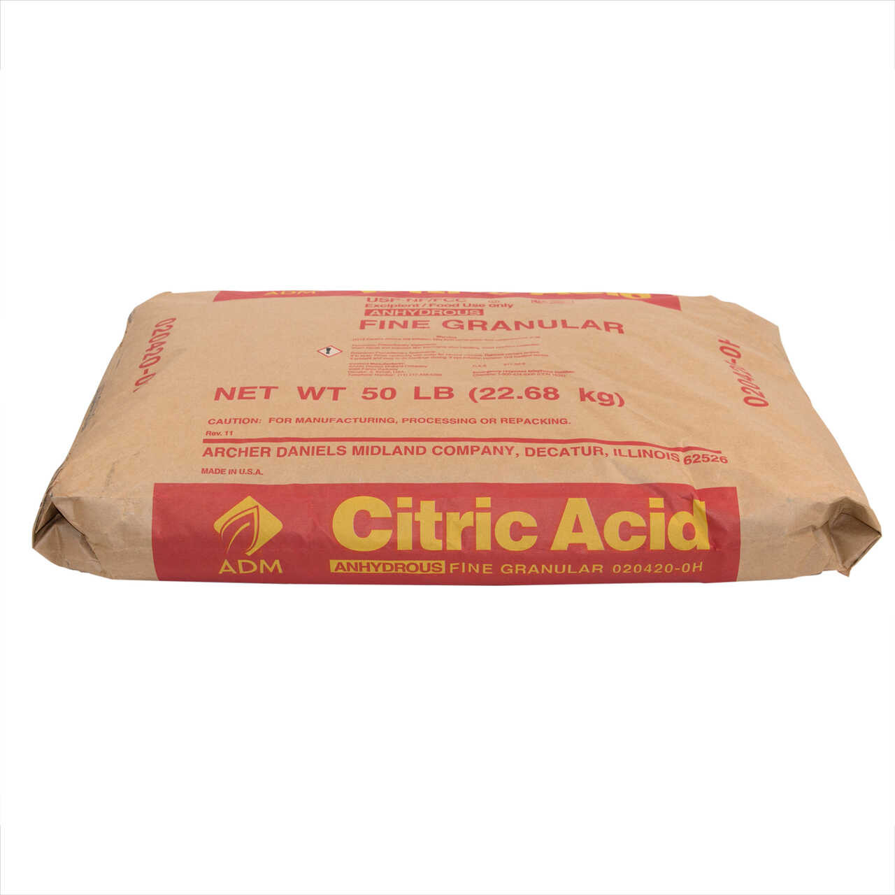 Citric Acid Fine Granular - Bulk 50lbs Bag for Sale