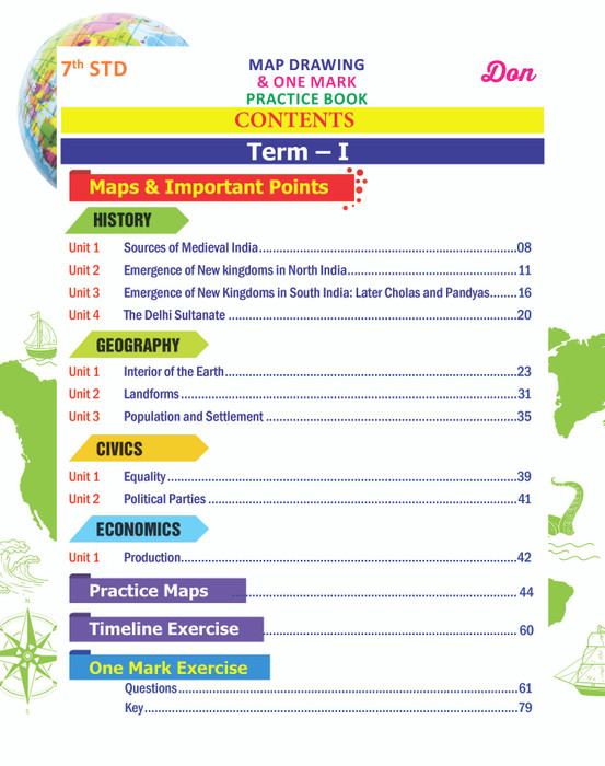 7th - Map Drawing Book