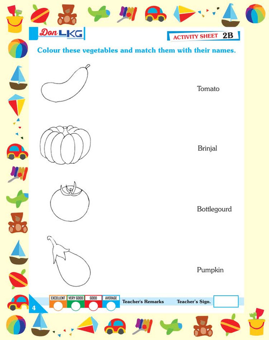LKG Activity Worksheets - General Knowledge