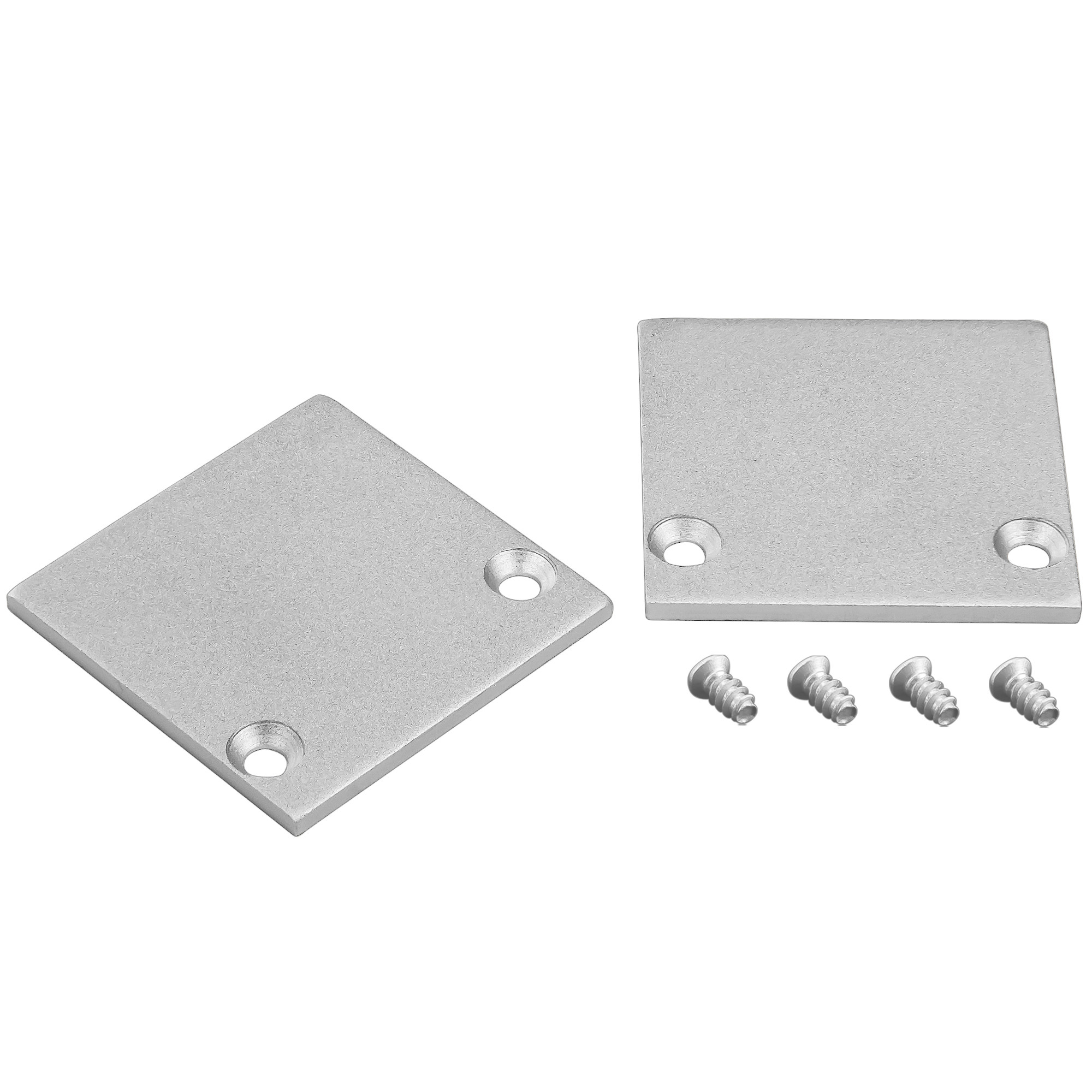 END CAP ALP018R3 SILV 2PK - FOR PLT-12895 - PLT-12896 - PLT