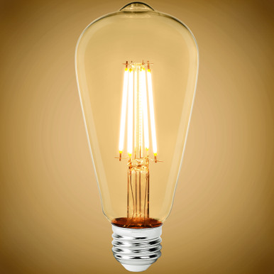 LED FILAMENT ST19 7W 2700K - 800LM E26 DIM 80CRI - PLT-11843 - PLT