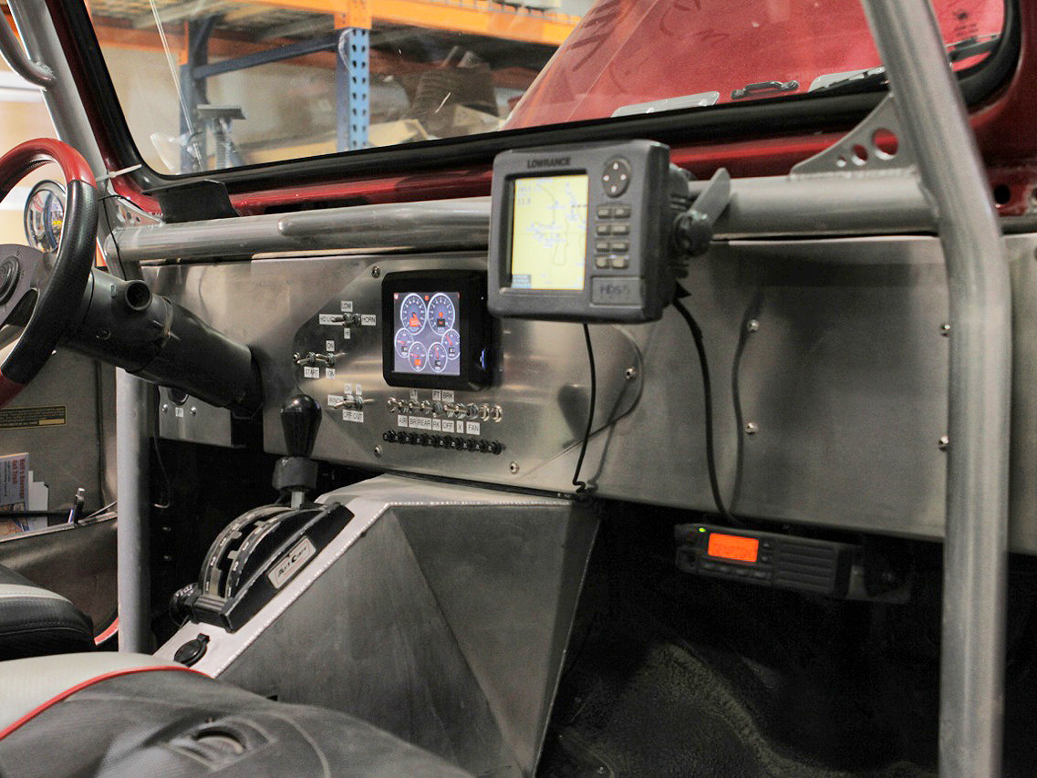 Jeep YJ Aluminum Dash w/ Switch Panel | Custom Dashboard