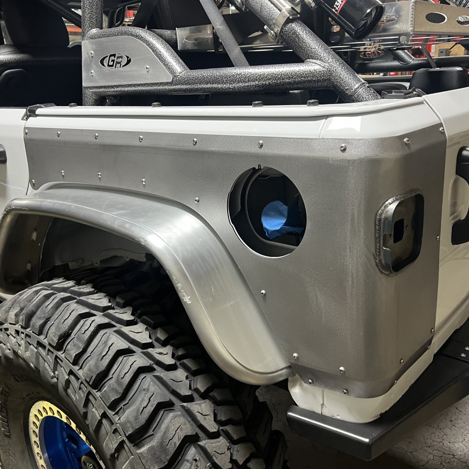 Jeep JLU Corner Guards w/ Recessed Tail Lights | GenRight Off Road
