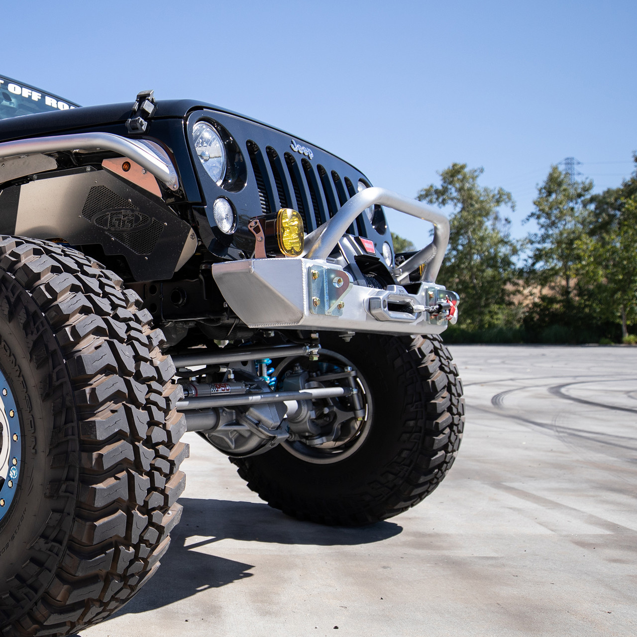 Jeep JK Ultra Clearance Bumpers | Aluminum Front & Rear Kit | GenRight ...