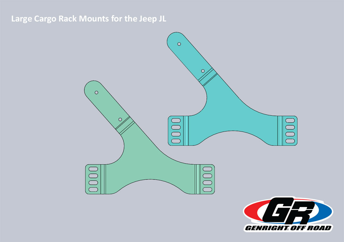 Jeep Cargo Rack Mounts | Factory Jeep JL Cage | GenRight Jeep Parts