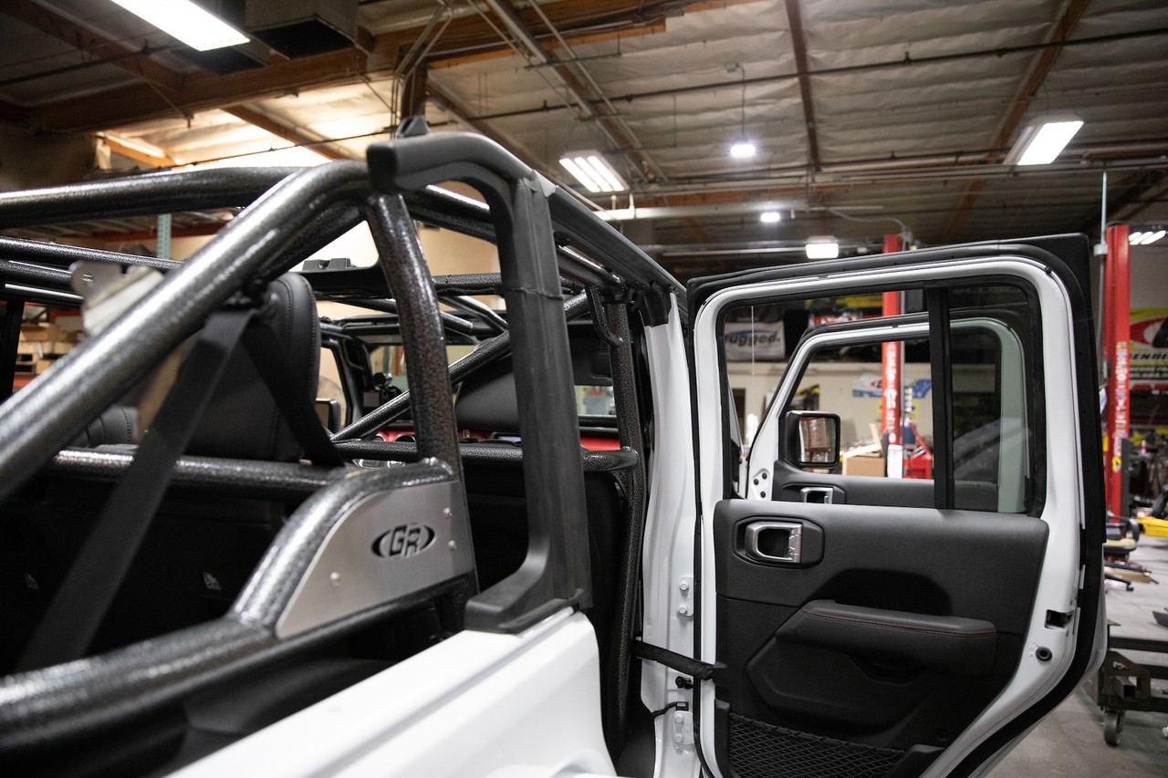 Jeep JLU Factory Soft top mounting kit for GenRight Cage | GenRight Off ...