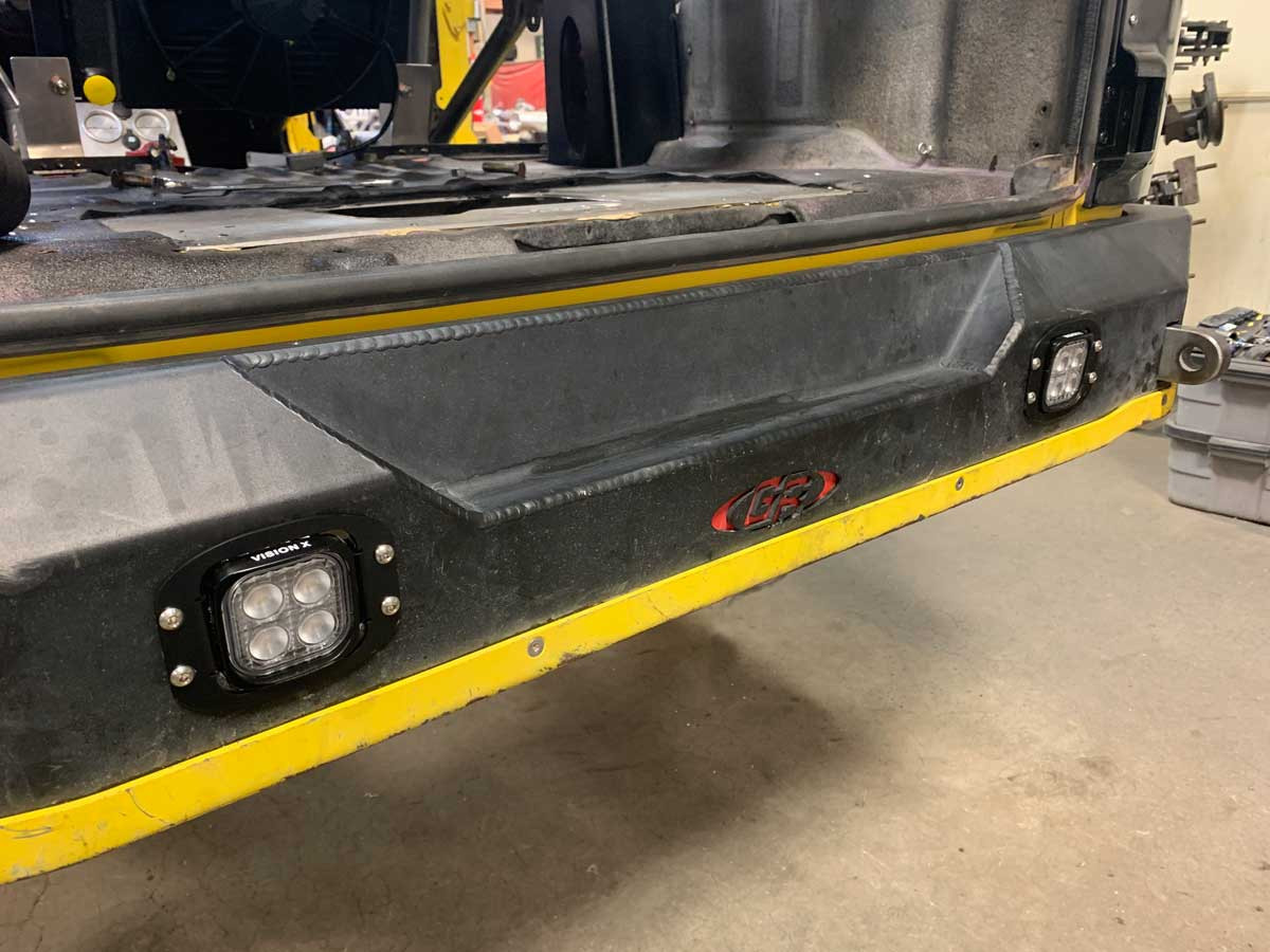 Jeep Rear Bumper | Wrangler JK Aluminum Bumper w/ Tow Points | GenRight ...