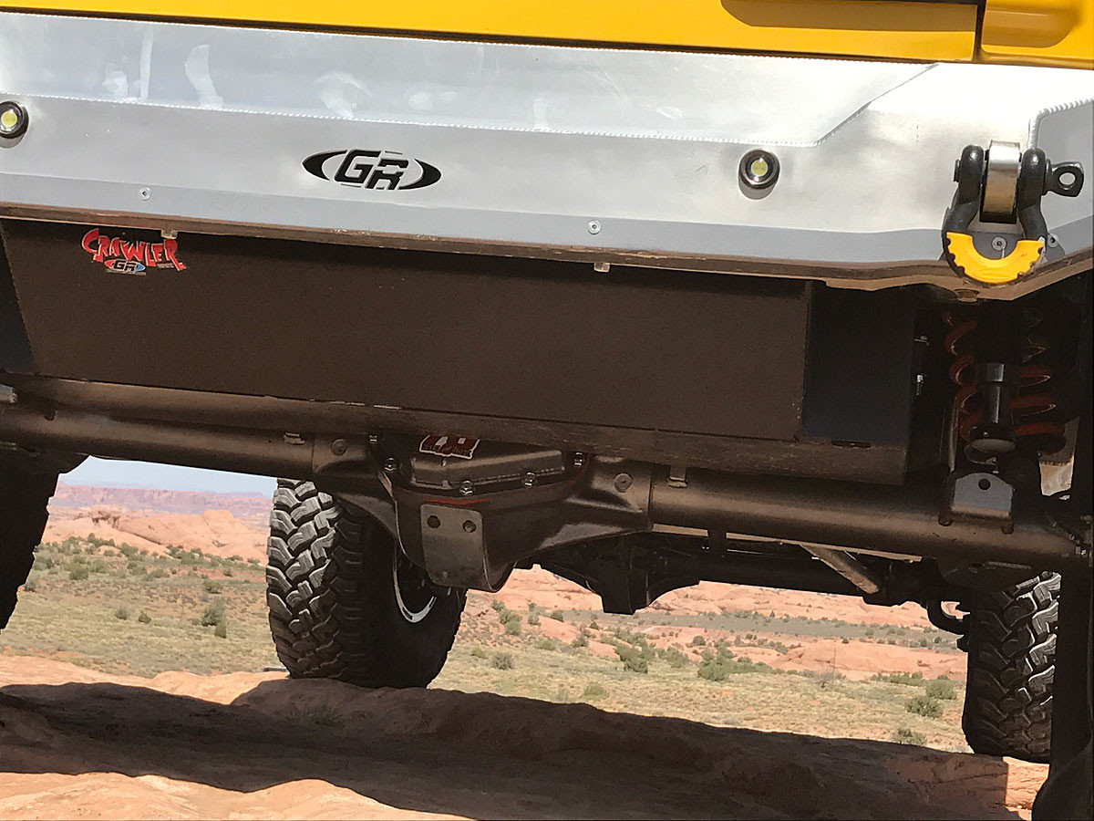 Center Rash Guard for Jeep JK Aluminum Rear Bumpers | GenRight Off Road