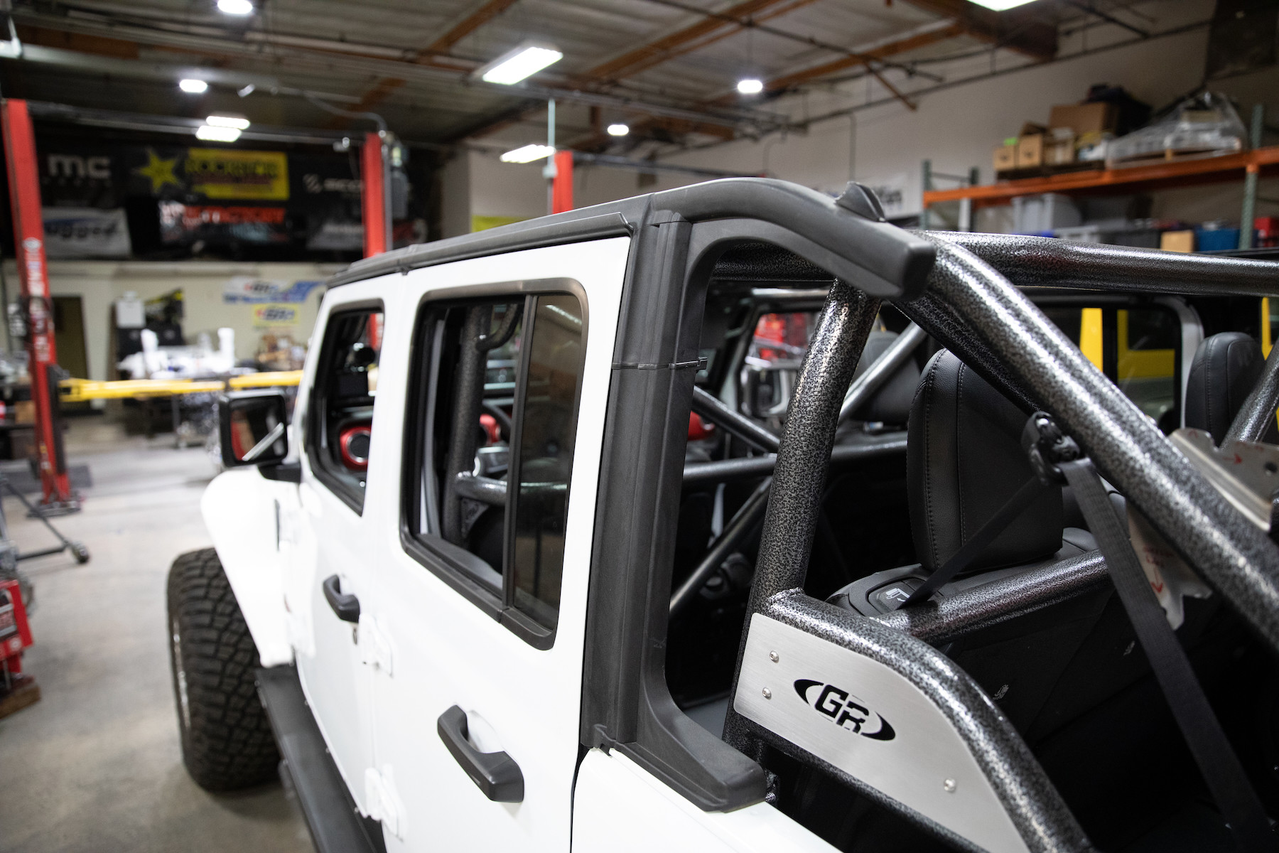 Jeep JLU Factory Soft top mounting kit for GenRight Cage | GenRight Off ...