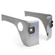 Jeep JLU Corner Guards w/ Recessed Tail Lights | GenRight Off Road