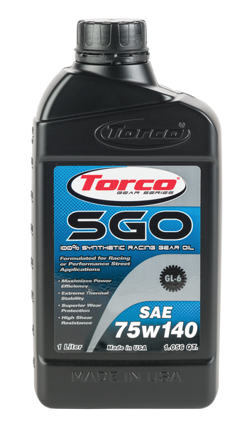 Torco Gear Oil | SGO 75W-140 Synthetic Racing Formula | GenRight Off Road