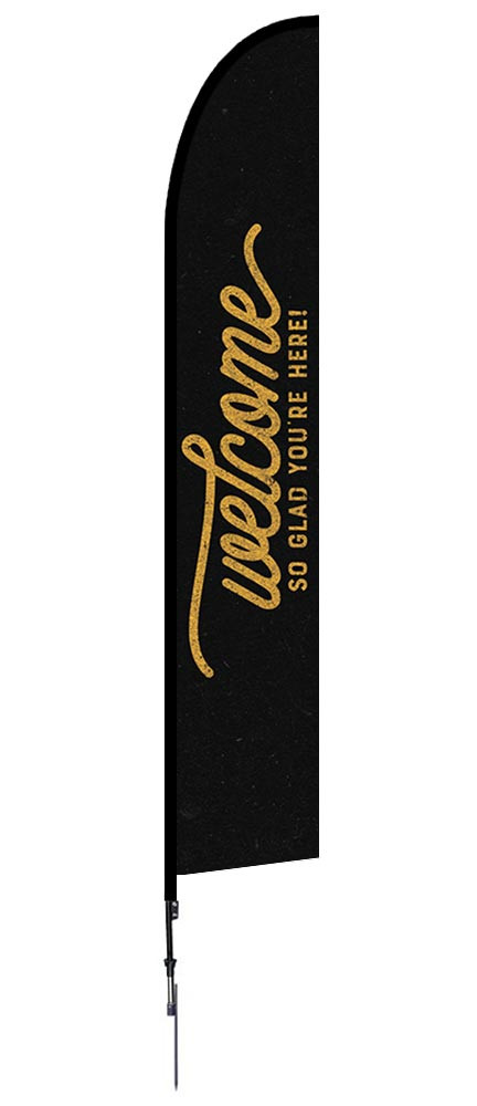 Welcome - Feather Flag - Style 30 - ChurchBanners.com