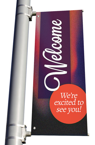 Welcome Light Pole Banners | ChurchBanners.com