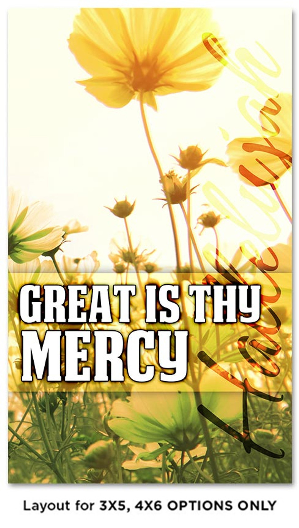 SW005 Great is Thy Mercy - ChurchBanners.com