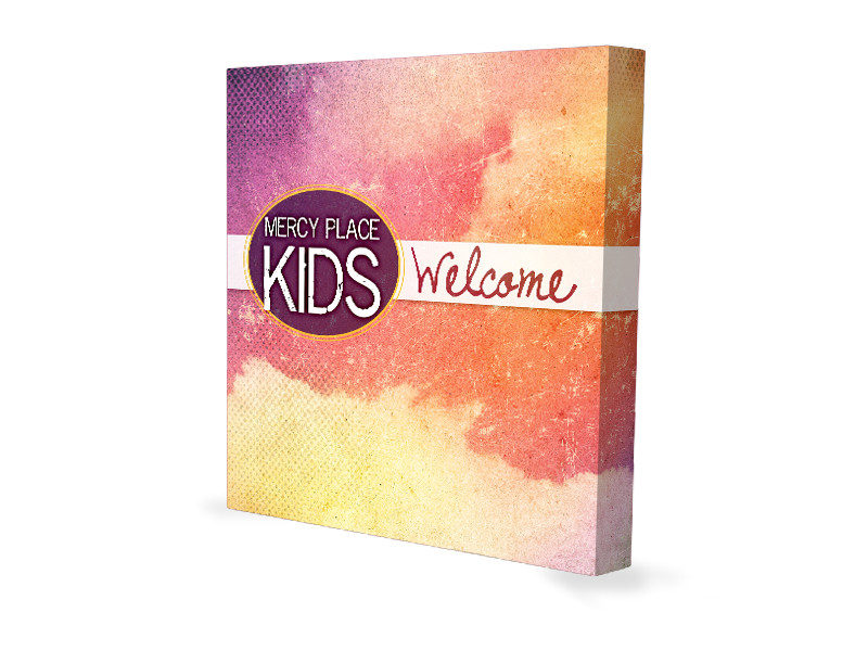 Pop Up Velcro Display - Straight | ChurchBanners.com