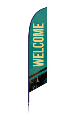 Welcome - Feather Flag - Style 23 - ChurchBanners.com