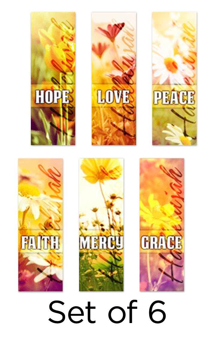 Spring Worship 1621 - All 6 Banner Set - ChurchBanners.com