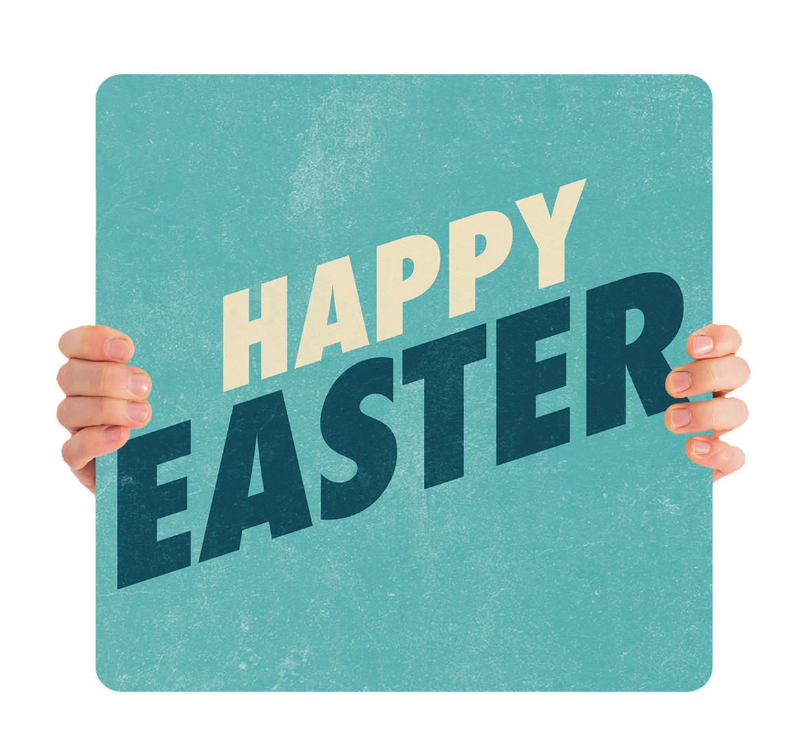 Happy Easter - Handheld Sign - HHE059a - ChurchBanners.com