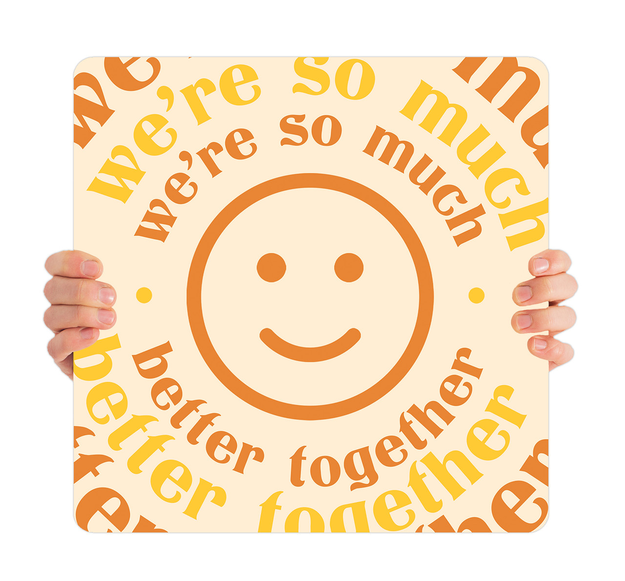 Better Together - Handheld Sign - HHR036 - ChurchBanners.com