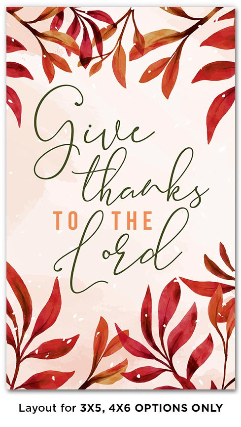 HB162 Give Thanks - Fall Banner - ChurchBanners.com