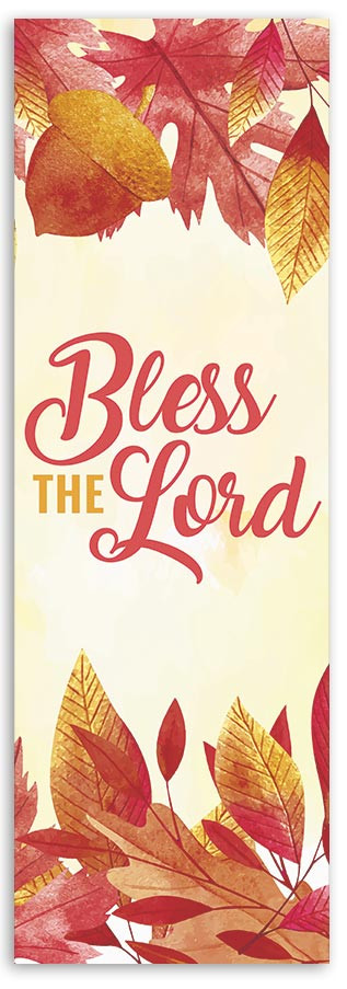 HB146 Bless the Lord - Fall Banner - ChurchBanners.com