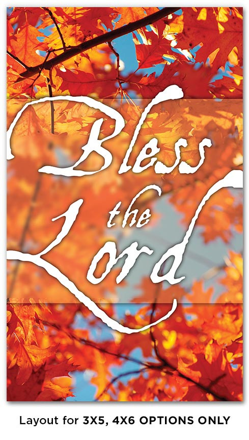 HB137 Bless the Lord - Fall Banner - ChurchBanners.com