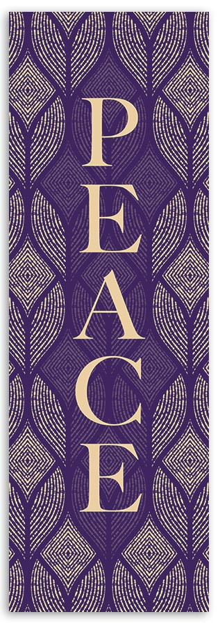 Peace - Advent Banner - ADV038 - ChurchBanners.com