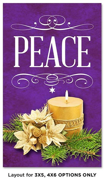 Peace - Advent Banner - ADV051 - ChurchBanners.com