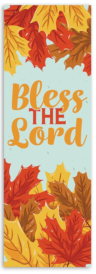 HB106 Bless the Lord - Fall Banner - ChurchBanners.com