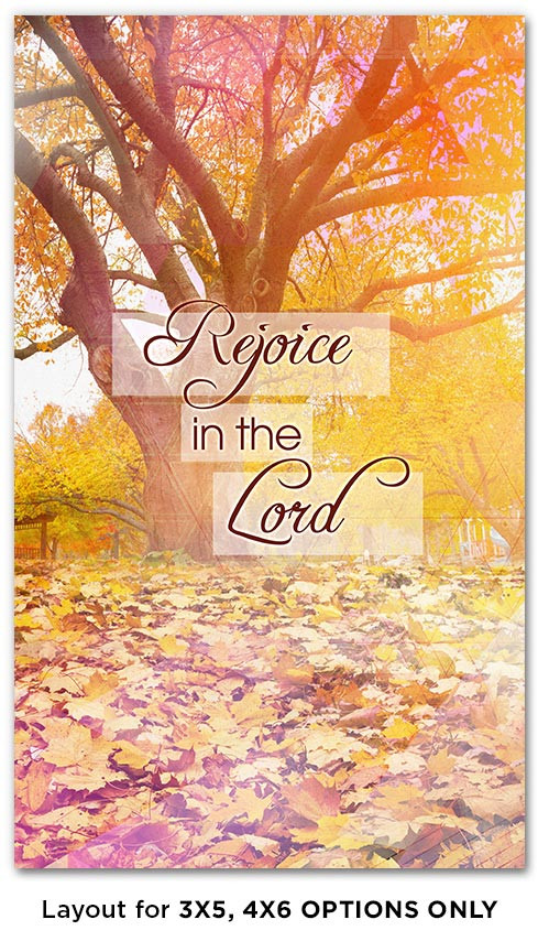 HB067 Rejoice in the Lord - Fall Banner - ChurchBanners.com