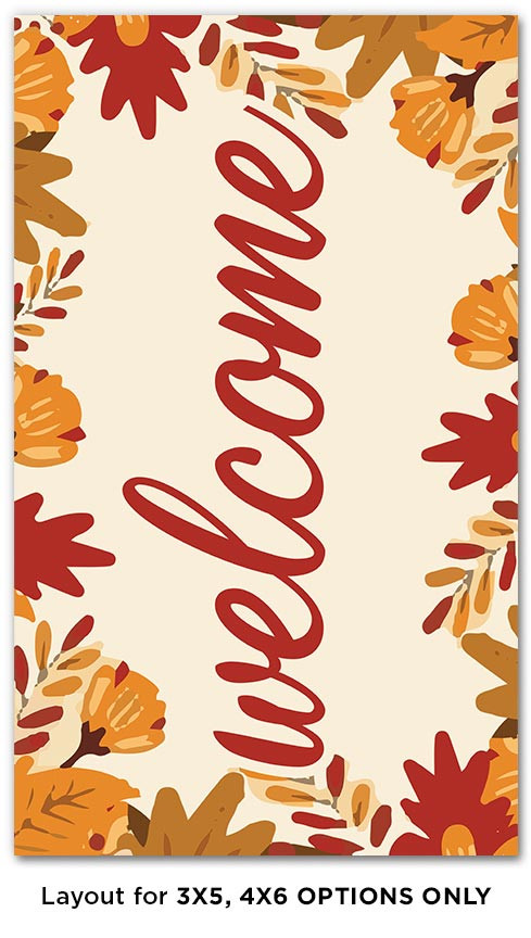 HB332 Welcome - Fall Banner - ChurchBanners.com