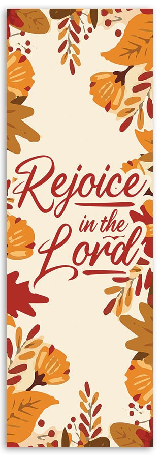 HB334 Rejoice in the Lord - Fall Banner - ChurchBanners.com