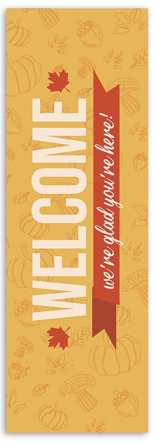 HB353 Welcome - Fall Banner - ChurchBanners.com