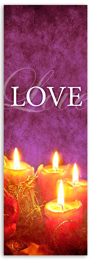 ADV022 Love - Advent Banner - ChurchBanners.com
