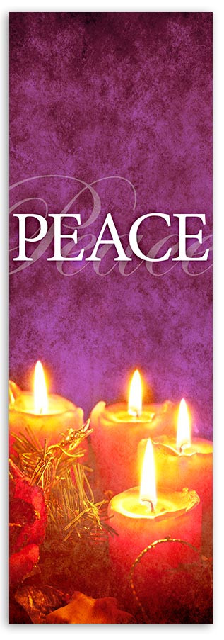 ADV023 Peace - Advent Banner - ChurchBanners.com