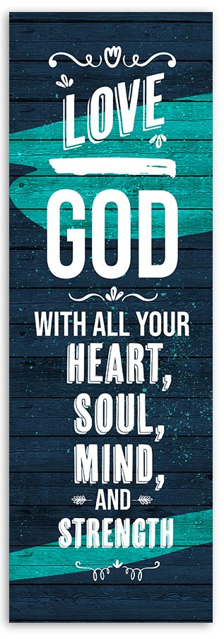 LG40a Love God All - ChurchBanners.com