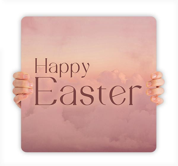 Happy Easter - Handheld Sign - HHE119 - ChurchBanners.com