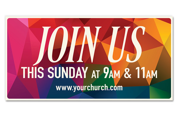 Join Us - Outdoor Banner - WC130 - ChurchBanners.com
