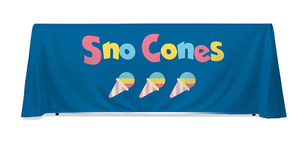 Sno Cones Blue - Table Throw - TT144 - ChurchBanners.com