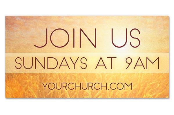 Join Us - Outdoor Fall Banner - Series 28 - ChurchBanners.com
