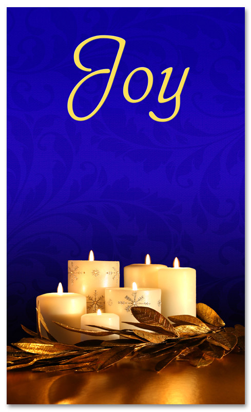 Advent Banner - ADV008 Joy Blue xw - ChurchBanners.com