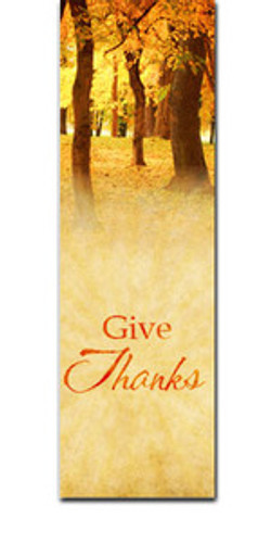HB054 Give Thanks - Fall Banner - ChurchBanners.com
