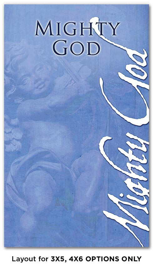 B-NOC003 Mighty God - ChurchBanners.com