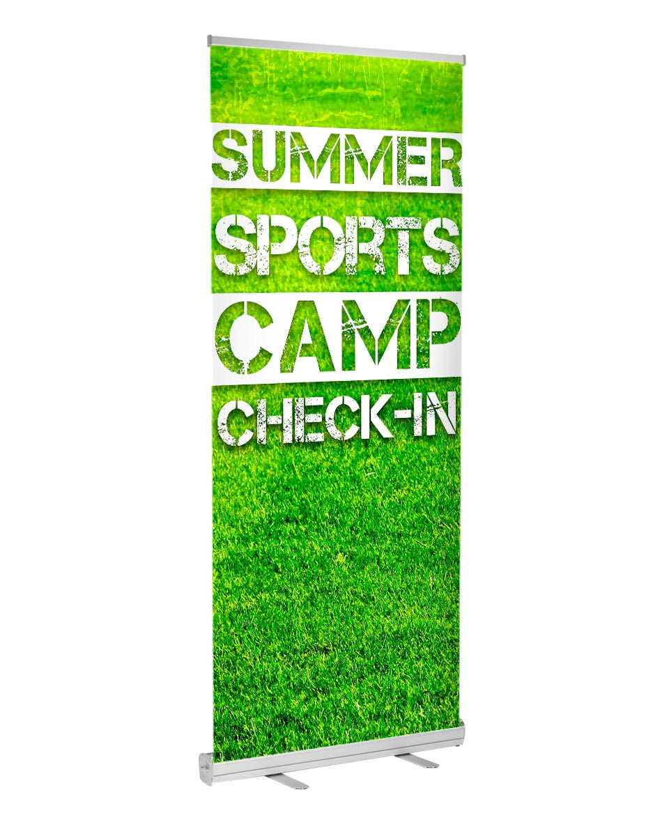 Check In Field - D2 Retractable - Summer Sports Camp - ChurchBanners.com