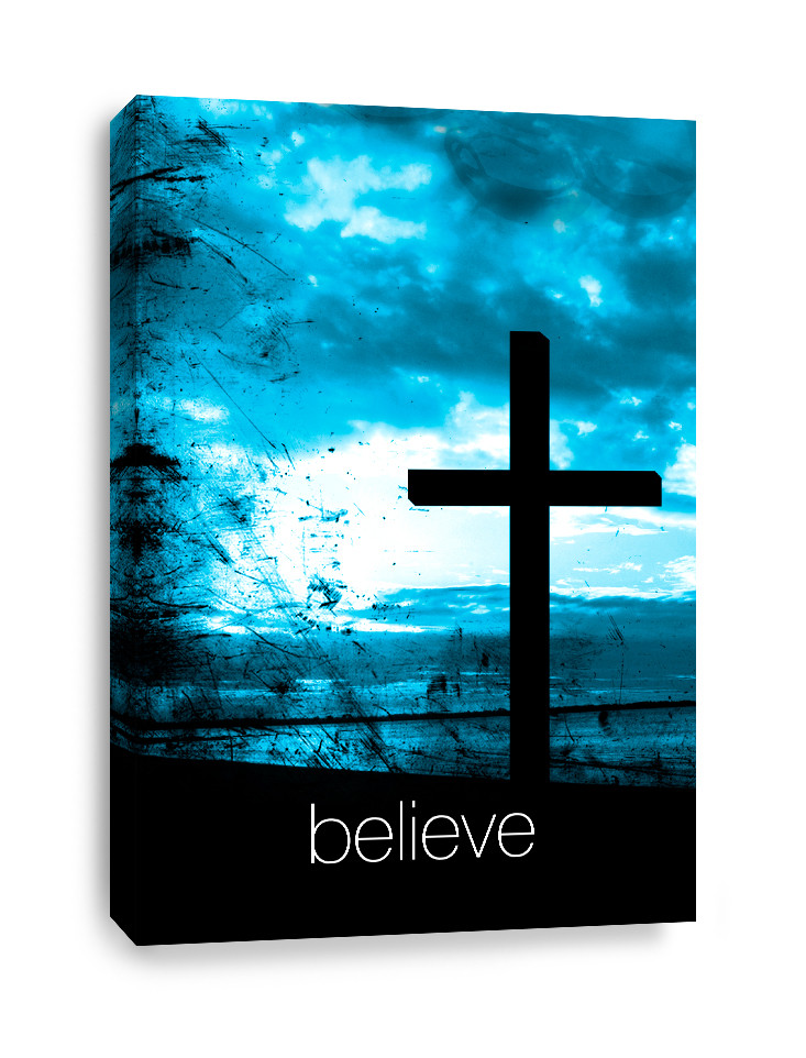 CV PB001 Believe Blue - ChurchBanners.com