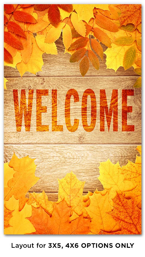 HB076 Welcome - Fall Banner - ChurchBanners.com